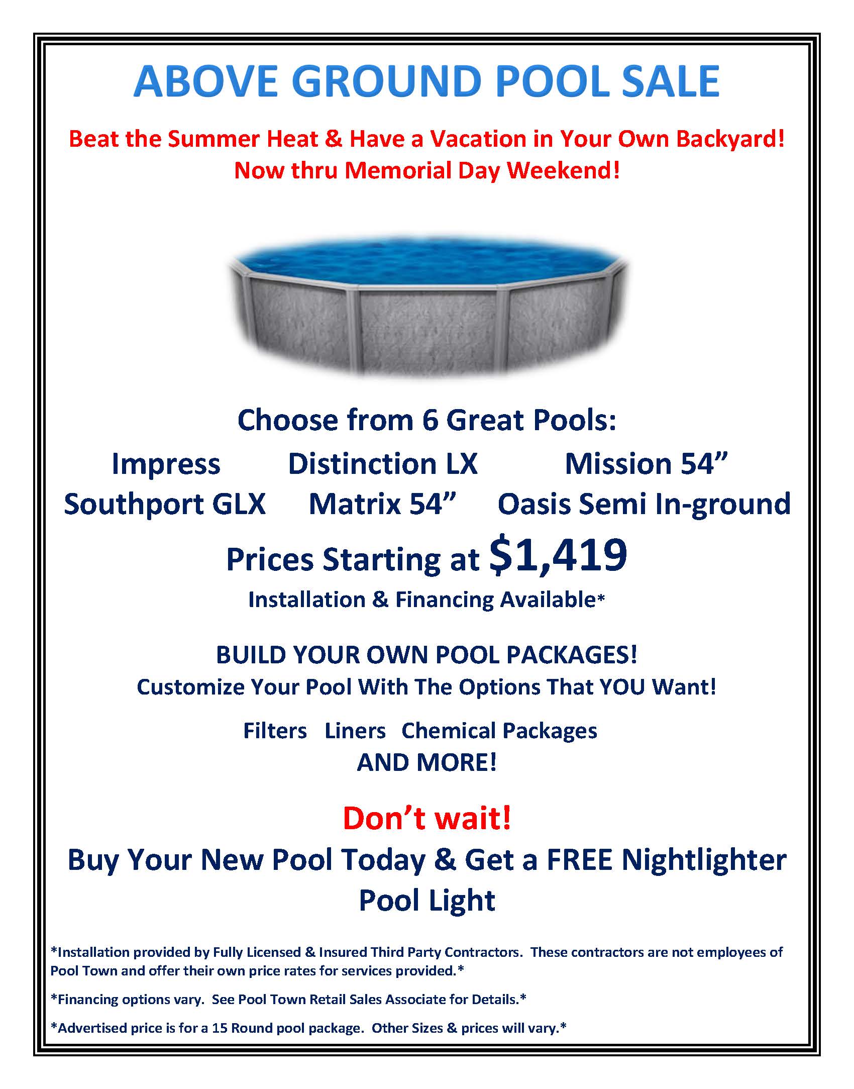 Above Ground Pool Specials Pool Town above-ground-pool-specials-pool-town